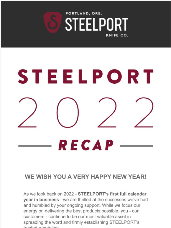 Steelport Knife Co.: Looking back at STEELPORT’s first full year! | Milled