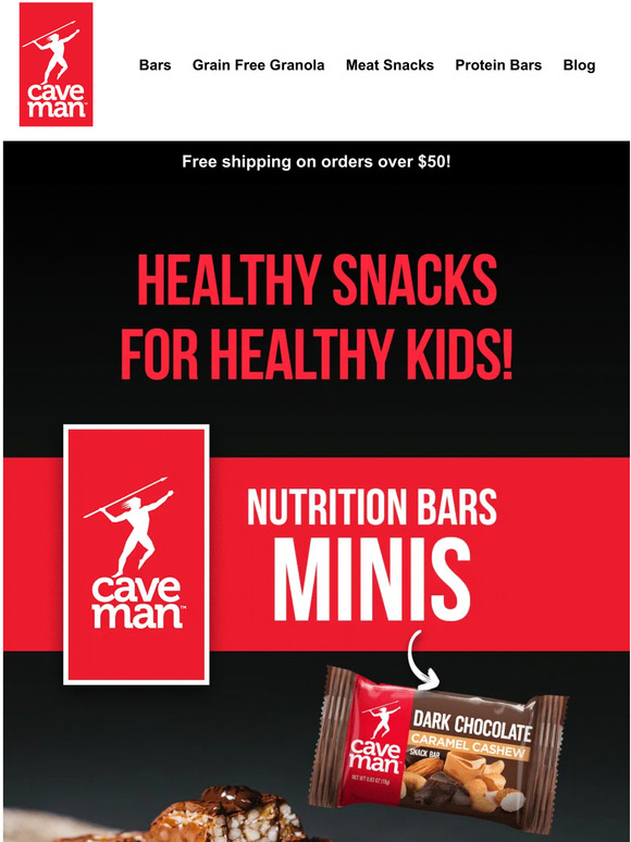 Caveman Foods: Caveman bars are healthy snacks for kids. | Milled