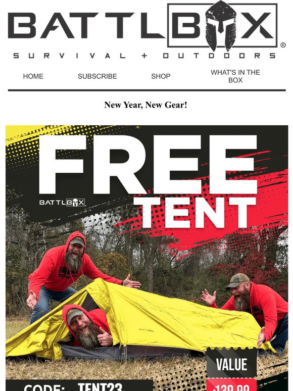 BattlBox: This FREE tent awaits your next adventure! | Milled