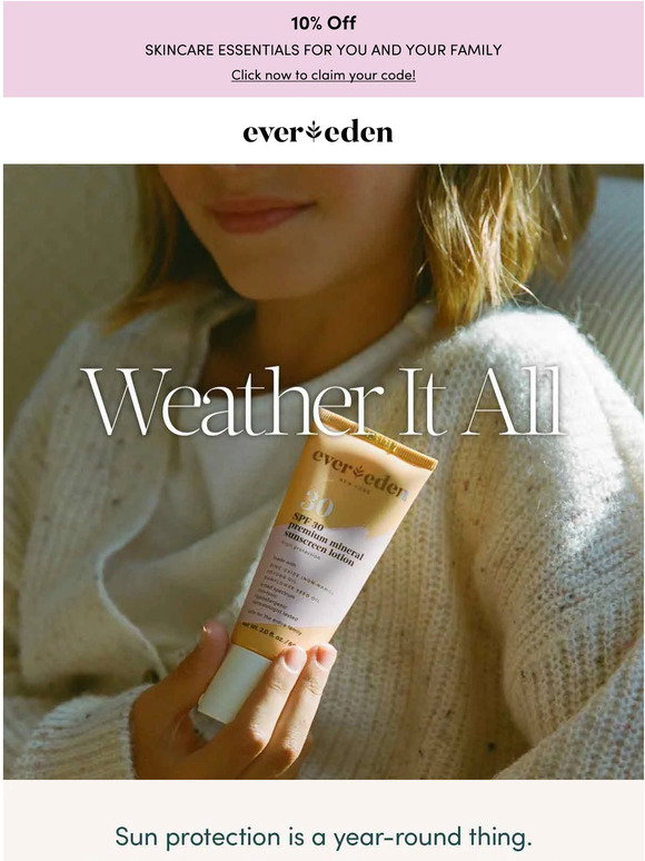 Evereden: The best SPF for winter ️ | Milled