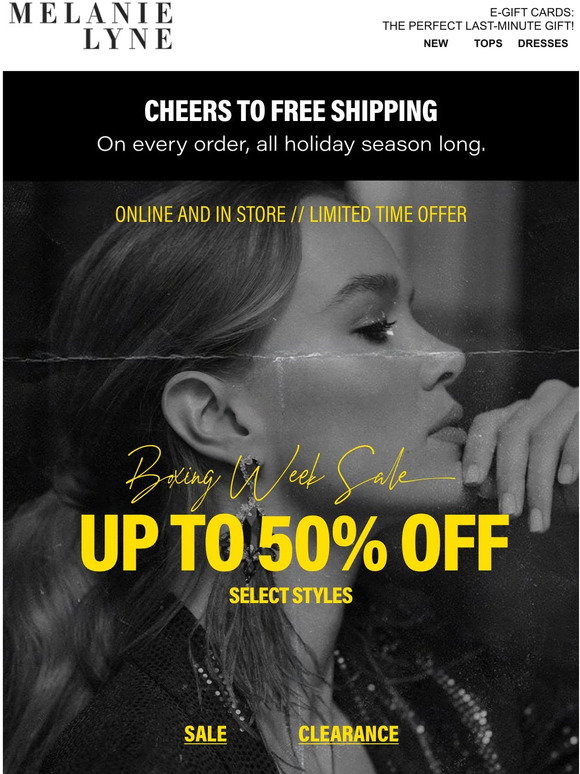 Melanie Lyne Email Newsletters: Shop Sales, Discounts, and Coupon Codes