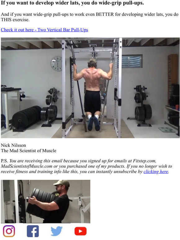 FitStep: Vertical Bar Pull-Ups for Lat Width (advanced) | Milled