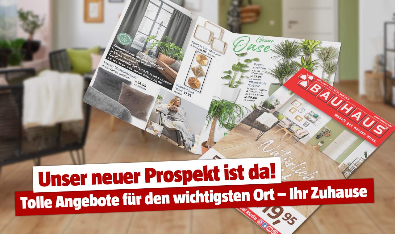 Bauhaus: Jetzt im neuen Prospekt: Zuhause ist, wo man gerne wohnt | Milled