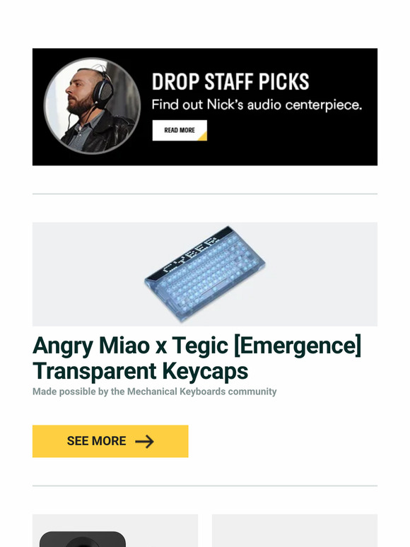 Drop: Angry Miao x Tegic [Emergence] Transparent Keycaps, Kanto YU ...