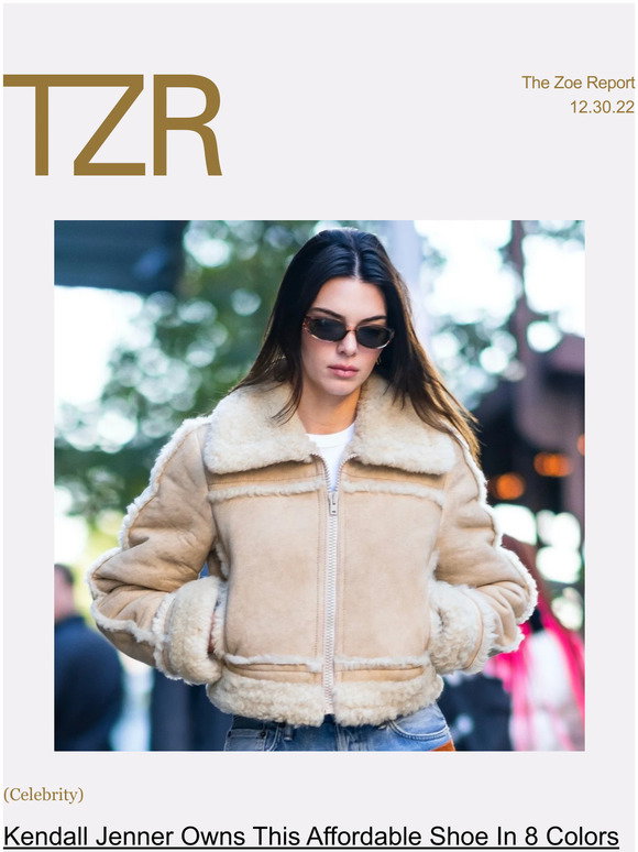 The Zoe Report: Kendall Jenner Owns This Affordable Shoe In 8 Colors ...