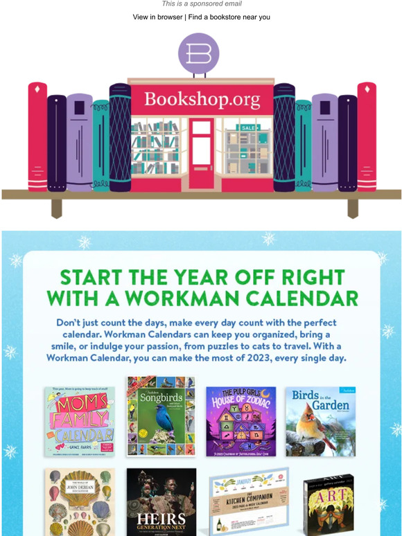 Bookshop: Start 2023 off with a new calendar from Workman | Milled