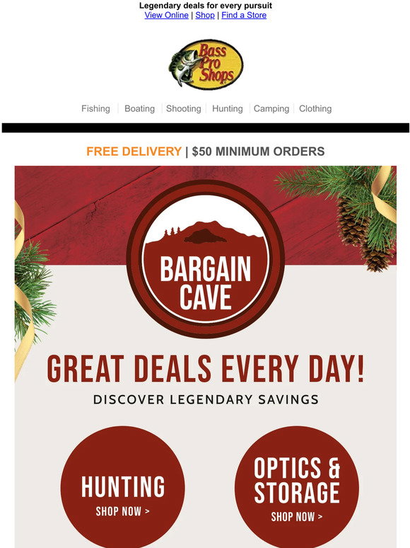 Bass Pro Shops: The Bargain Cave Is PACKED With Savings! | Milled