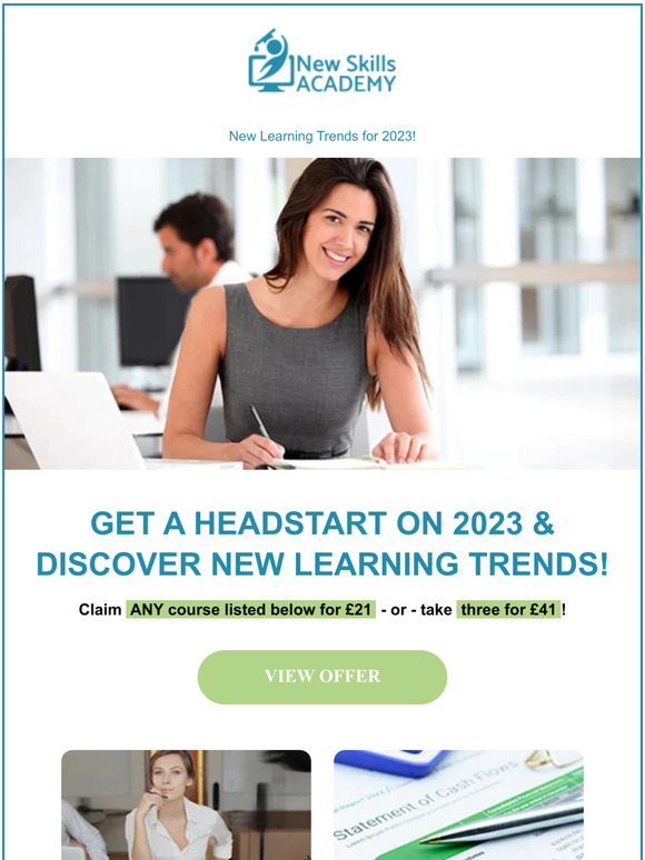 New Skills Academy: 🎆 Get a headstart on the New Year: 2023 Learning ...