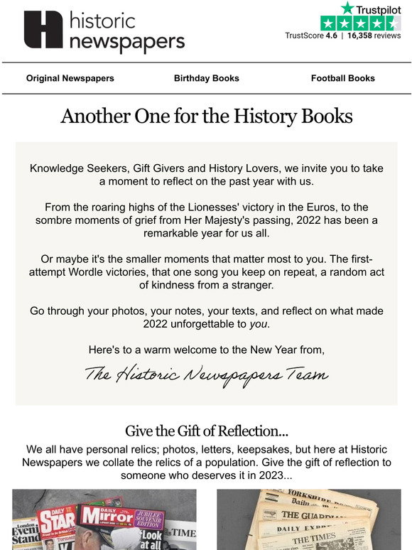 Historic Newspapers: As 2022 Becomes Part of History... | Reflections ...