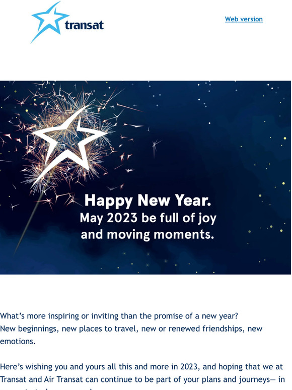 Air Transat: Welcome 2023 🎆 | Milled