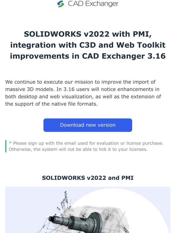 CADEX LLC: SOLIDWORKS v2022 with PMI, integration with C3D and Web Toolkit improvements in CAD ...
