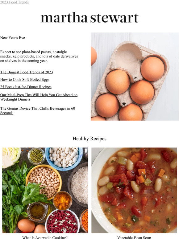 Martha Stewart: The Biggest Food Trends of 2023 | Milled