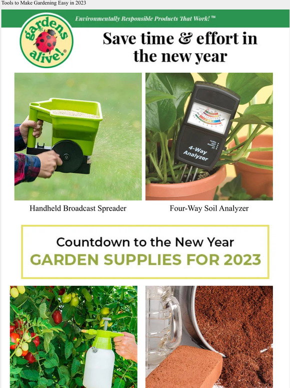 Gardens Alive!: We wish you all the best in 2023! | Milled
