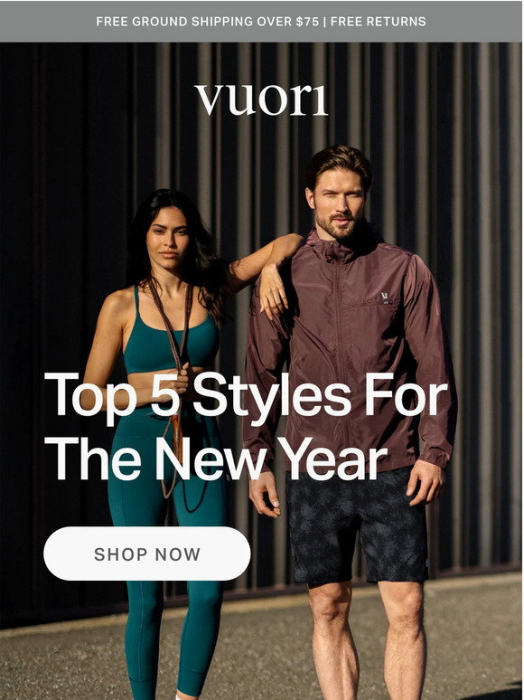 Vuori: Top 5 Styles For The New Year | Milled