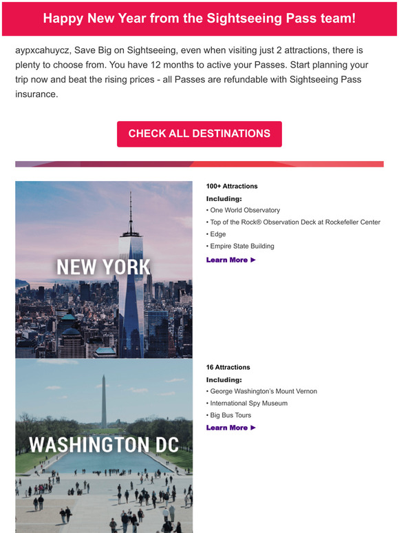 Sightseeing Pass: Happy New Year 🍾 Save on 2023 Sightseeing with 2022 Prices 💥 | Milled