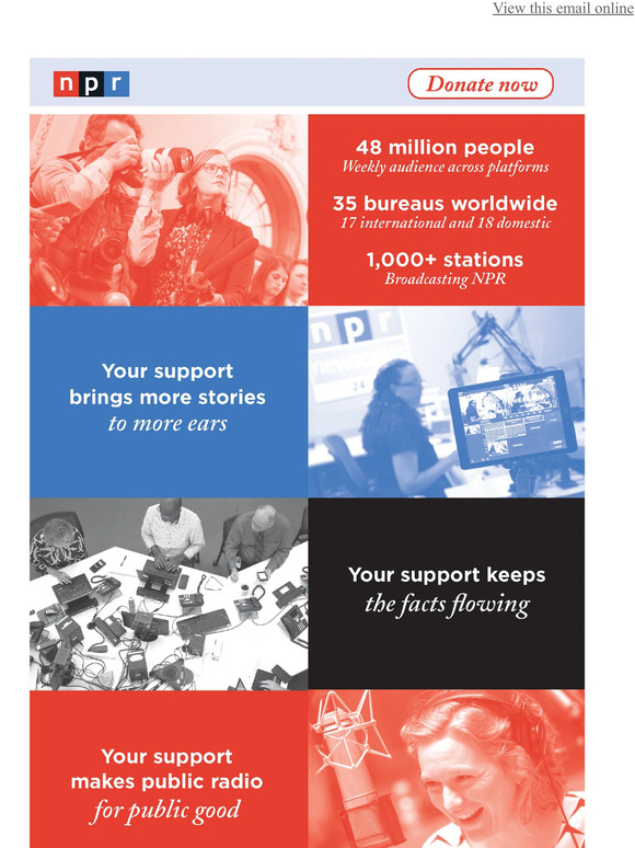 NPR: CAMPAIGN DEADLINE: To make an impact, it takes all of us | Milled