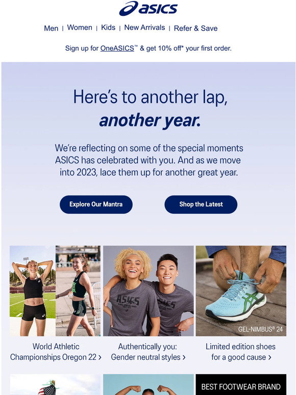ASICS: Crossing the 2022 finish line. | Milled