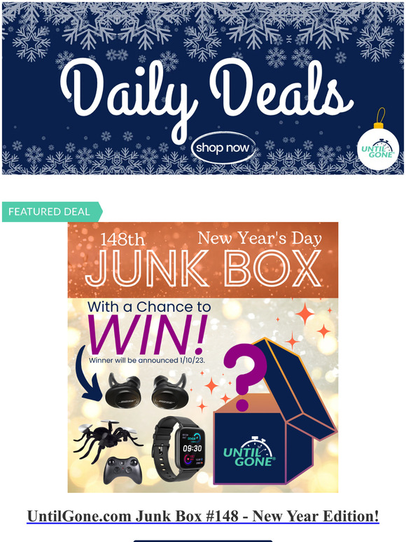 Yugster: UntilGone.com Junk Box #148- New Year Edition! | Milled