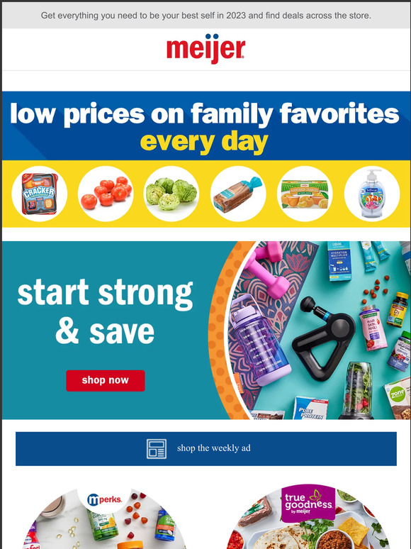Meijer: Start the New Year Strong & Save | Milled