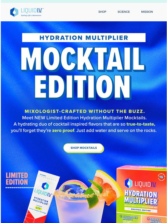 Liquid IV: MOCKTAILS THAT HYDRATE | Milled