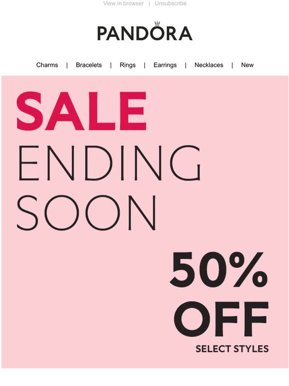 Pandora: Last day to save 50% off | Milled