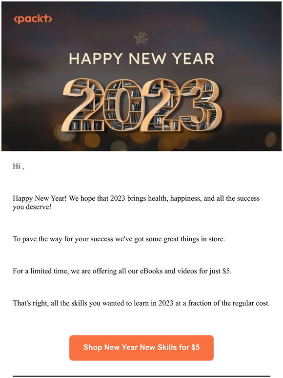 Packt: New Year, New Skills 🌟 | 2023 | Milled