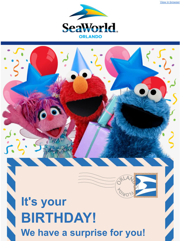 SeaWorld: 🎉 Happy Birthday — To You! | Milled