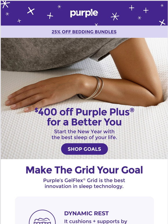 Purple: Kick last year’s sleep habits to the curb | Milled