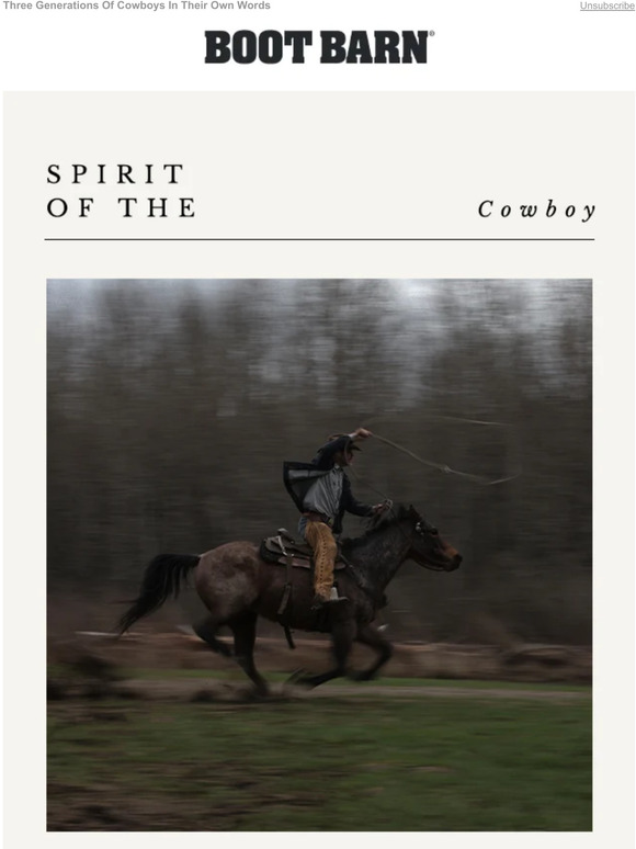BootBarn.com: The Spirit Of The Cowboy | Milled