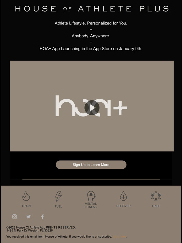 House of Athlete: Introducing House of Athlete Plus (HOA+) | Milled