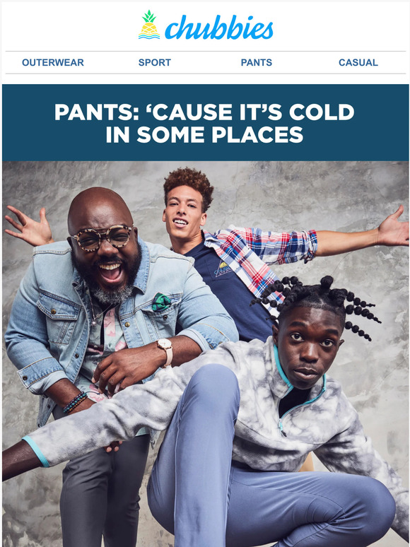 Chubbies: EVERYWEAR PANTS | Milled