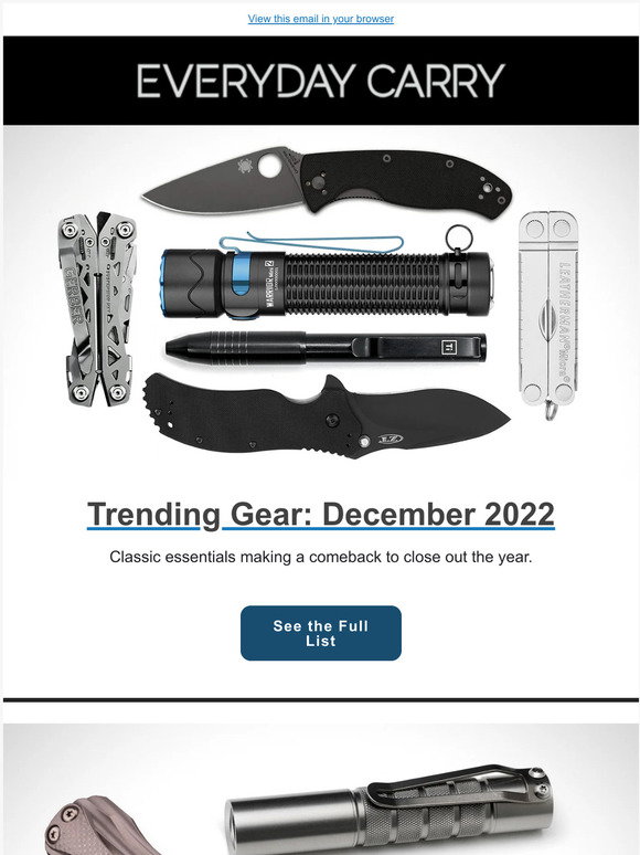 Everyday Carry: The Most Popular Gear in December ⭐ | Milled