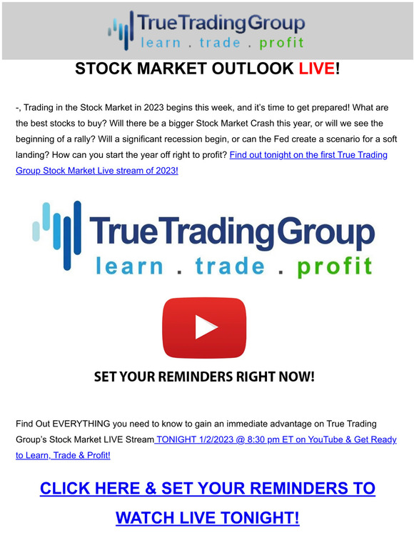 True Trading Group: — Your Time Has Come! | Milled