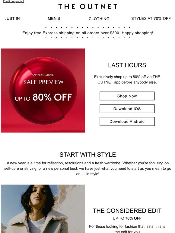 THE OUTNET: FINAL HOURS | exclusive SALE access via THE OUTNET app | Milled