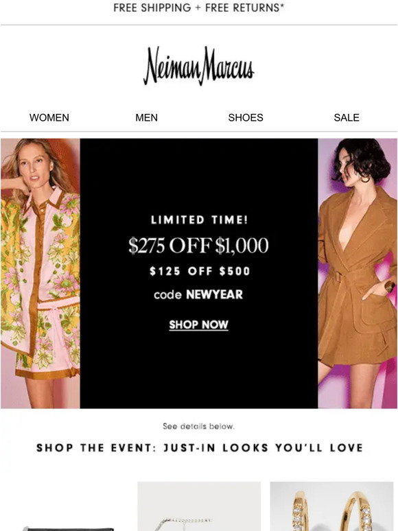 Neiman Marcus: Limited time: Take $50-$275 off | Milled