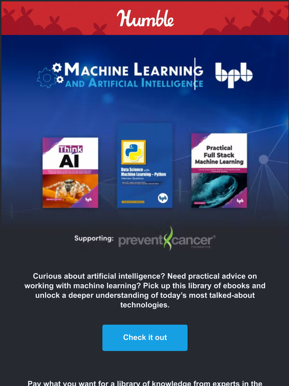 Humble Bundle: Explore AI, machine learning, and more cutting-edge tech ...