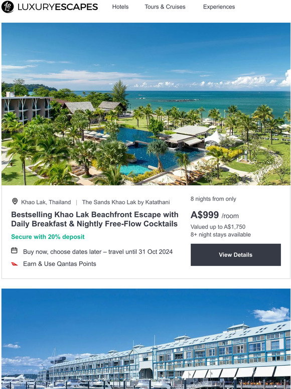Luxury Escapes: Best of '22: Thailand Iconic Khao Lak The Sands by ...