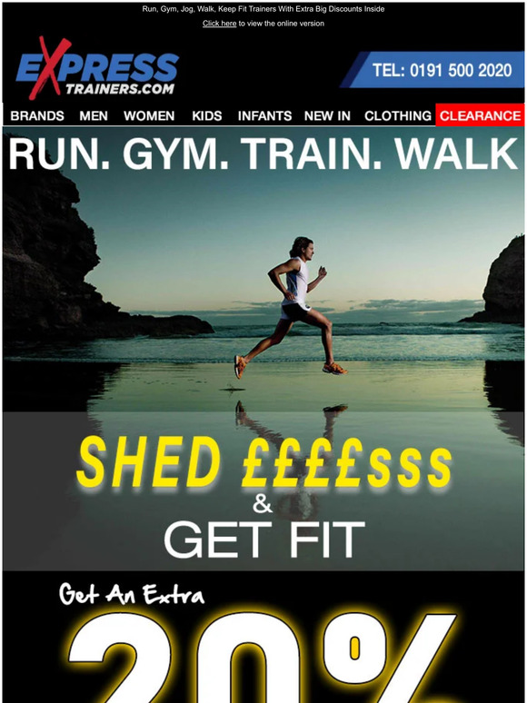 Express Trainers: New Year New You - Get Fit For Less Extra 20% Off ...