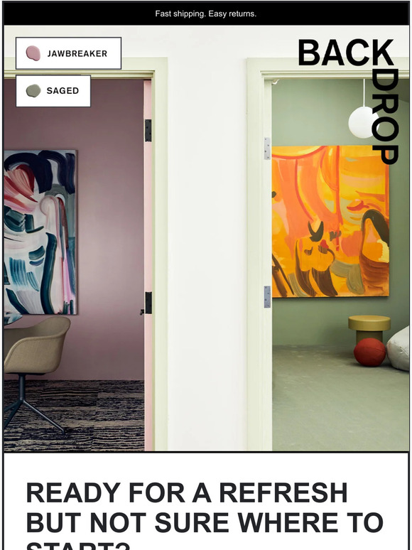 Backdrop: TIME FOR A REFRESH. | Milled