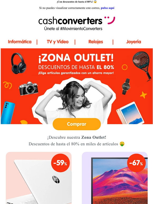 Cash Converters: Zona Outlet 🔴 Garantía y ahorro | Milled