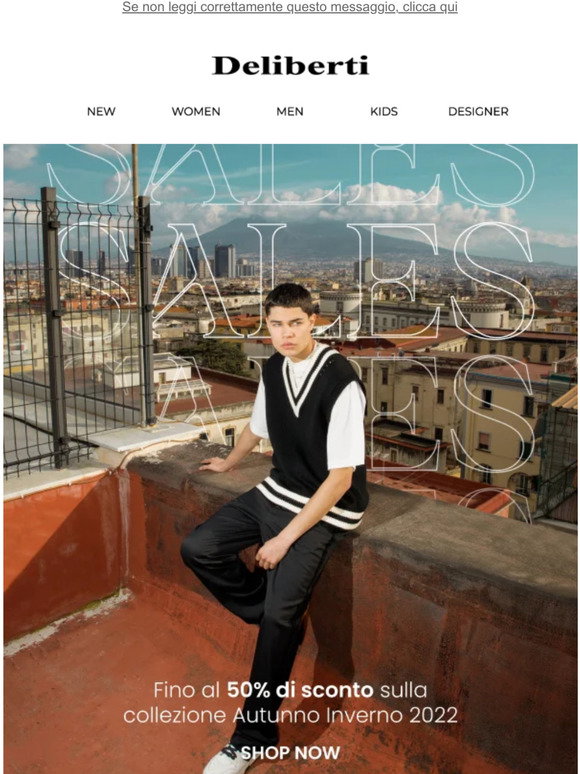Deliberti: SALDI: Fino al 50% di sconto sulla collezione Autunno ...
