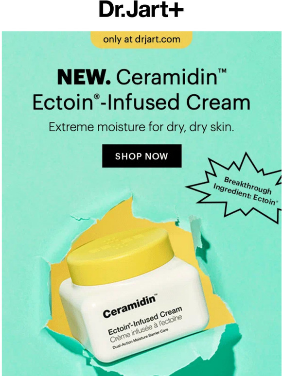 Dr.Jart: New Ceramidin™ Ectoin®-Infused Cream | Milled