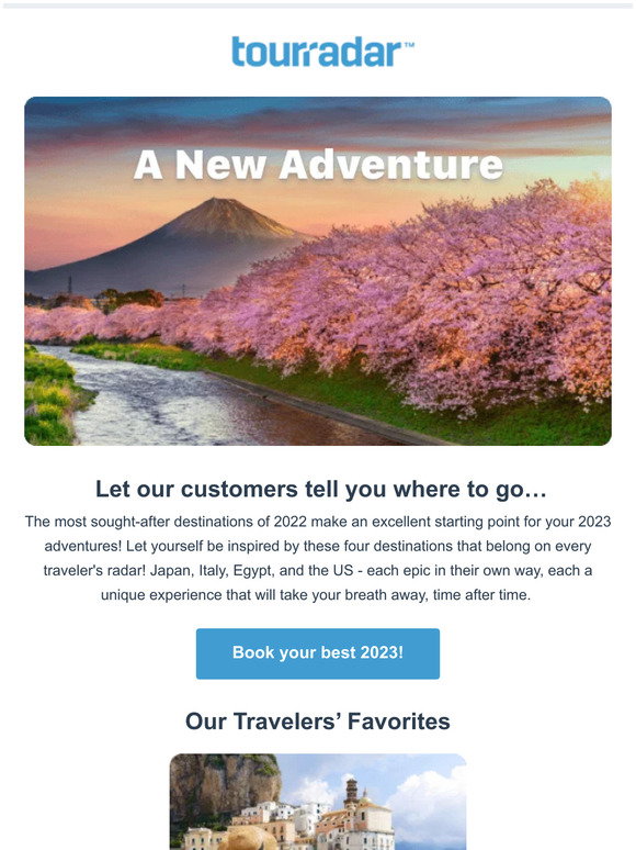 TourRadar: Japan, Italy, Egypt, and the US - book the best for 2023 now ...