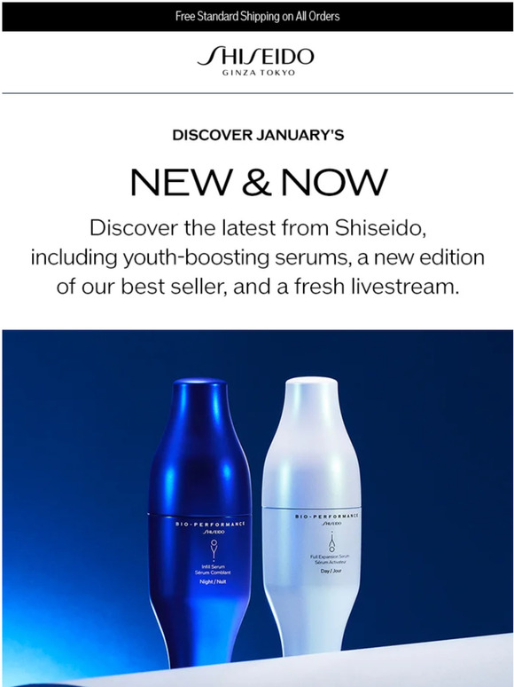 Shiseido: Shiseido's New & Now: January | Milled