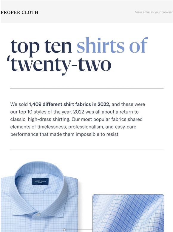 Proper Cloth: Top 10 Shirts of the Year | Milled