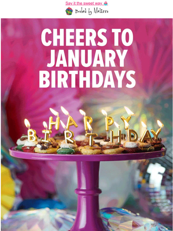 Baked by Melissa: Celebrate January birthdays with cupcakes 🌈 | Milled