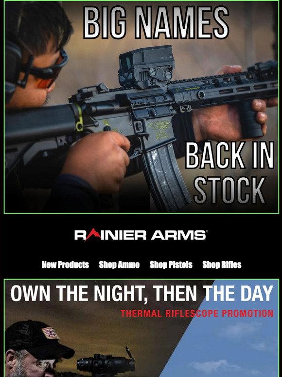Rainier Arms: ***Big Names Are Back In Stock*** | Milled