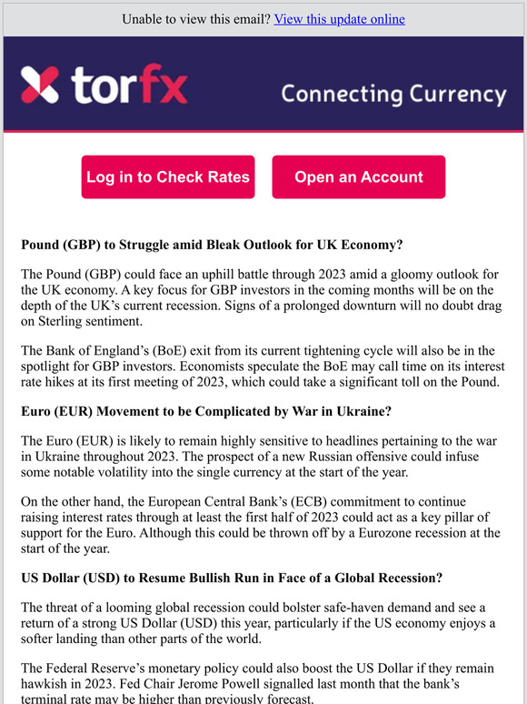 TorFX: What Might 2023 Have in Store for the Currency Market? | Milled