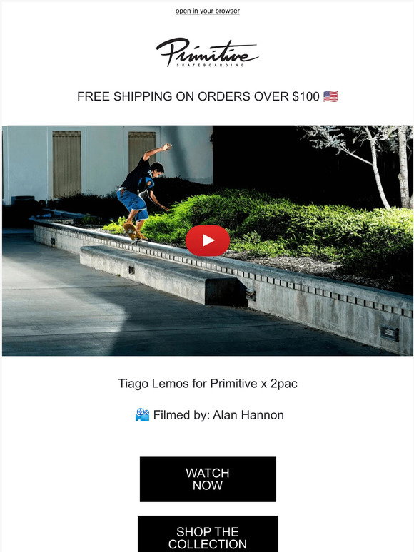 Primitive Skateboarding: [VIDEO] Primitive x 2pac | Milled