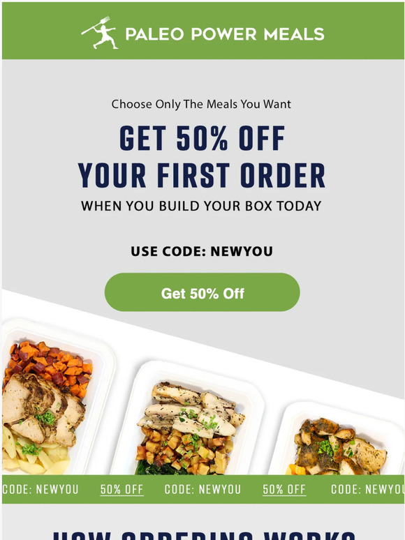Paleo Power Meals: Promo - 50% Off Paleo Power Meals | Milled